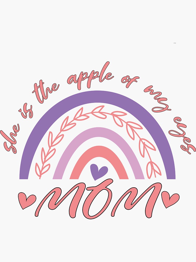 "She is the apple of my eyes, Great present for mom, wife, mama ...