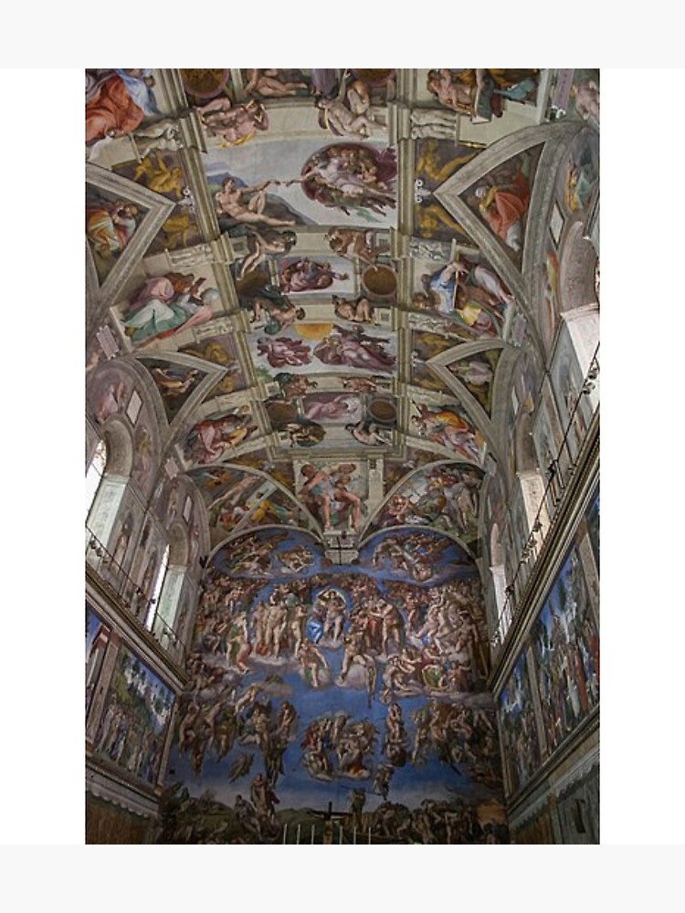 "The ceiling of the Sistine Chapel by Michelangelo" Poster for Sale by ...