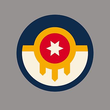 "Tulsa City Flag Emblem" Sticker for Sale by TwoTenDesign | Redbubble