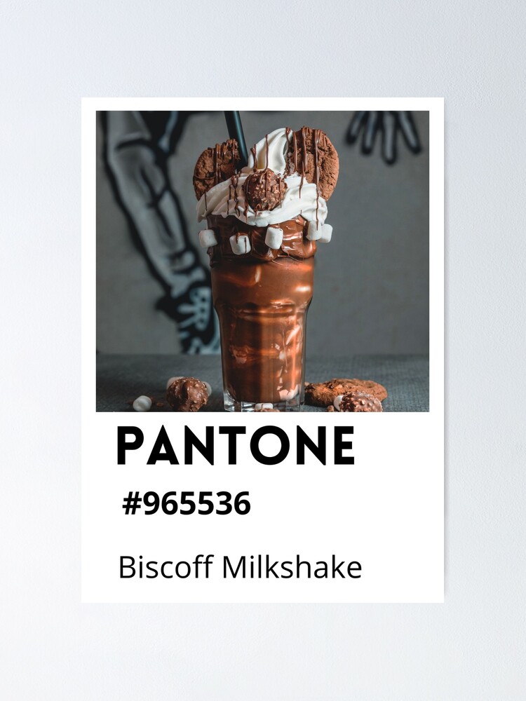 "Pantone Biscoff Milkshake" Poster for Sale by knightkid3 | Redbubble