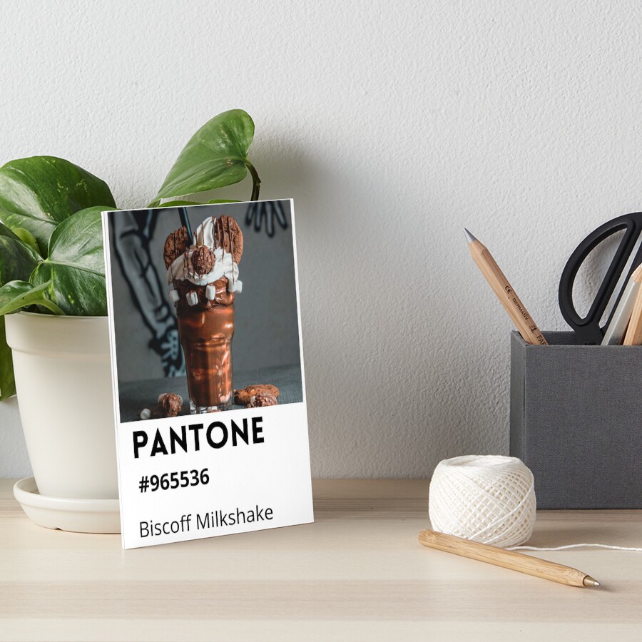 "Pantone Biscoff Milkshake" Art Board Print by knightkid3 | Redbubble