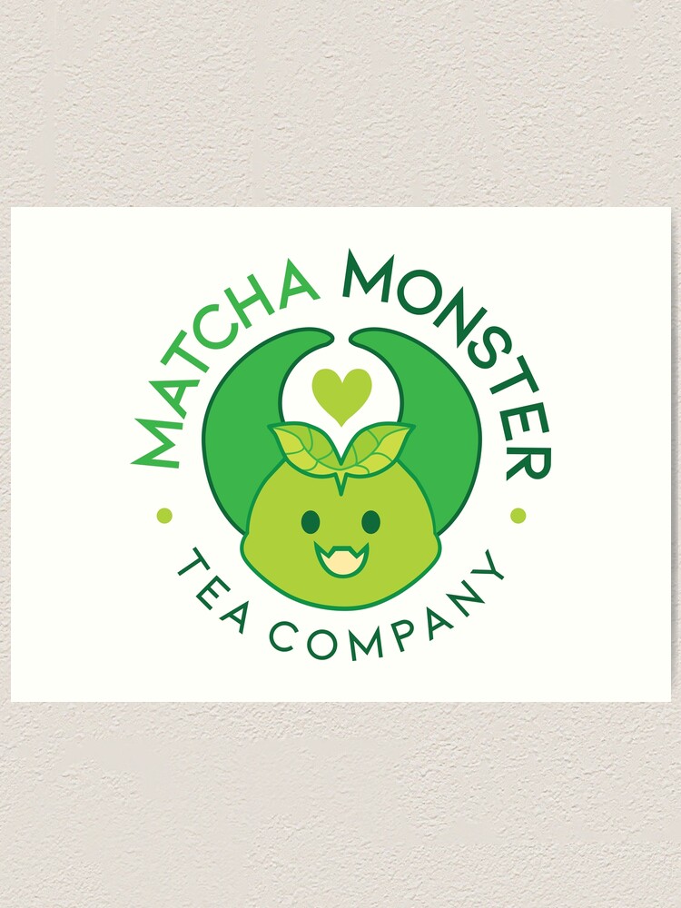 "Matcha Monster Tea Company Logo" Art Print for Sale by pheoniic ...
