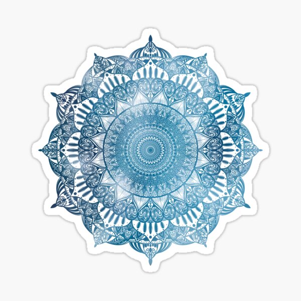 "ocean mandala" Sticker for Sale by MandalaPassion | Redbubble