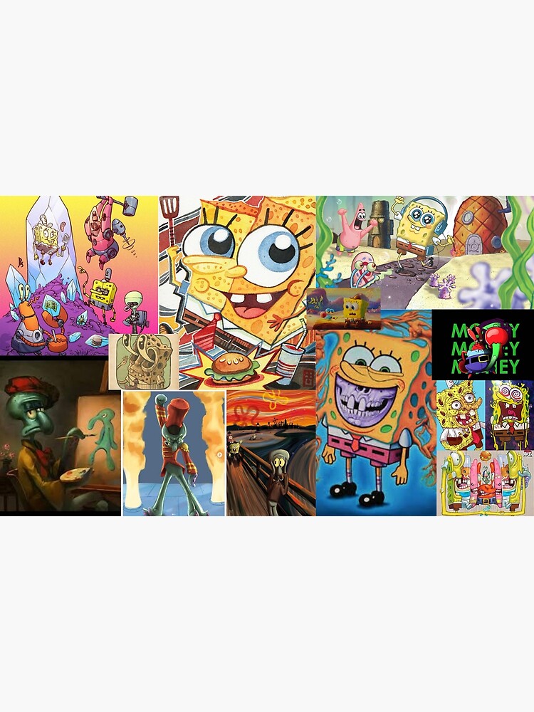 "A collection of spongebob" Poster for Sale by RauL1592 | Redbubble