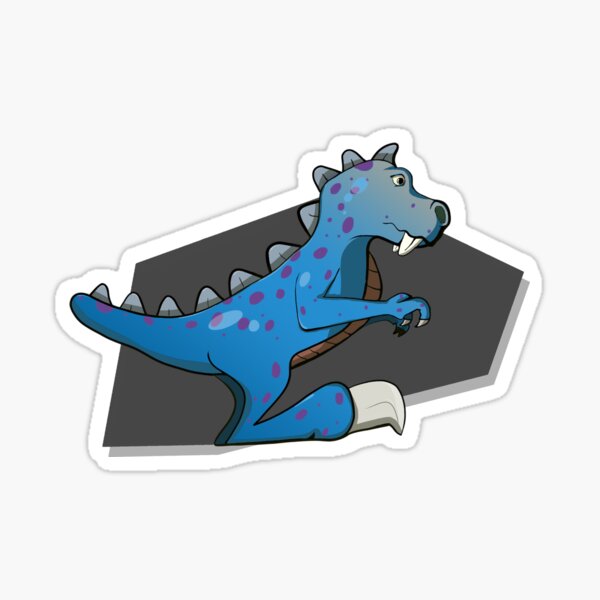 "Blue Dino " Sticker by webeller | Redbubble