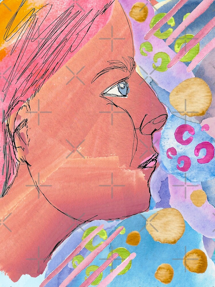 " A Woman's Gaze Contour Drawing" Poster for Sale by YesArtStudios ...