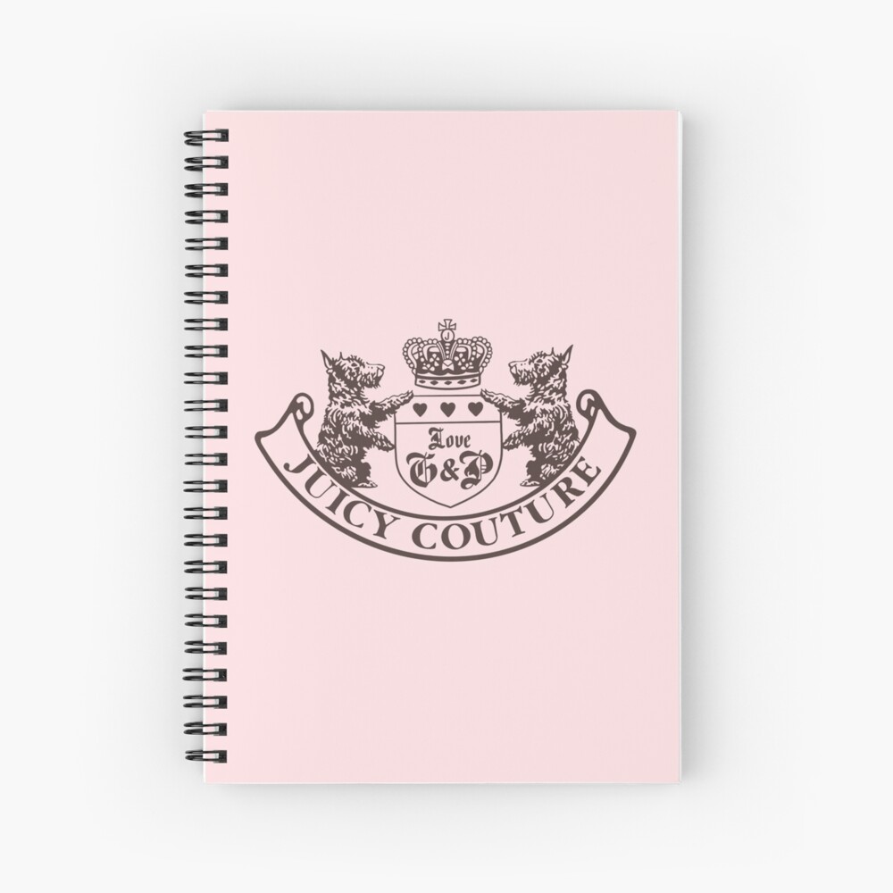 "y2k juicy couture crest" Spiral Notebook for Sale by lovelylux | Redbubble