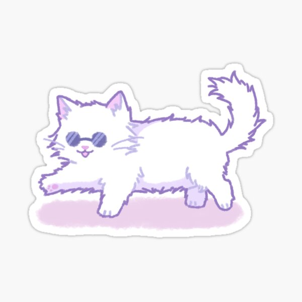 Pegatina «Gato Gojo - Gojo Satoru, Jujutsu Kaisen» de Blessei | Redbubble