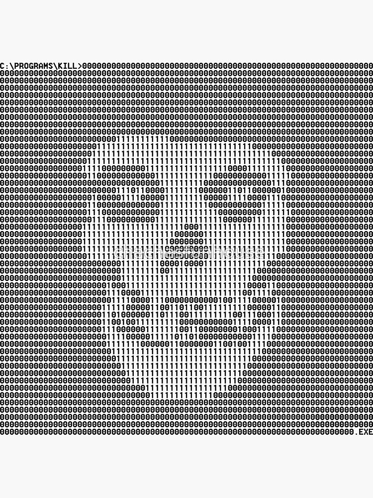 "Misbits ASCII Ghost" Sticker by chachasfunhouse | Redbubble