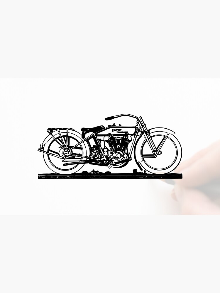 "old school motorcycle" Sticker by BylvarShop | Redbubble