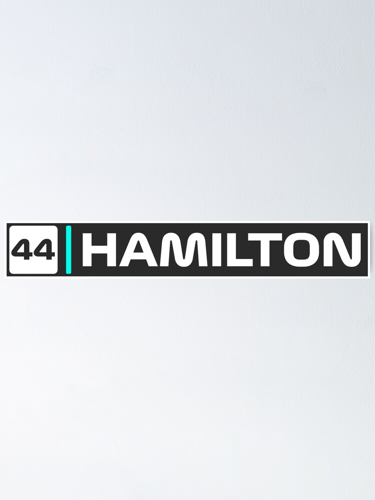 "Lewis Hamilton 44 Mercedes AMG Racing F1" Poster for Sale by ...