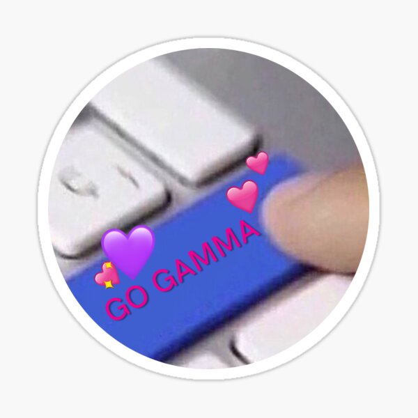 "Go Gamma Meme" Sticker by abeaumo | Redbubble