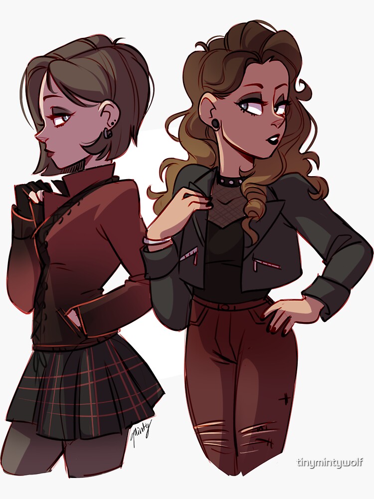 "Girl Gang" Sticker by tinymintywolf | Redbubble