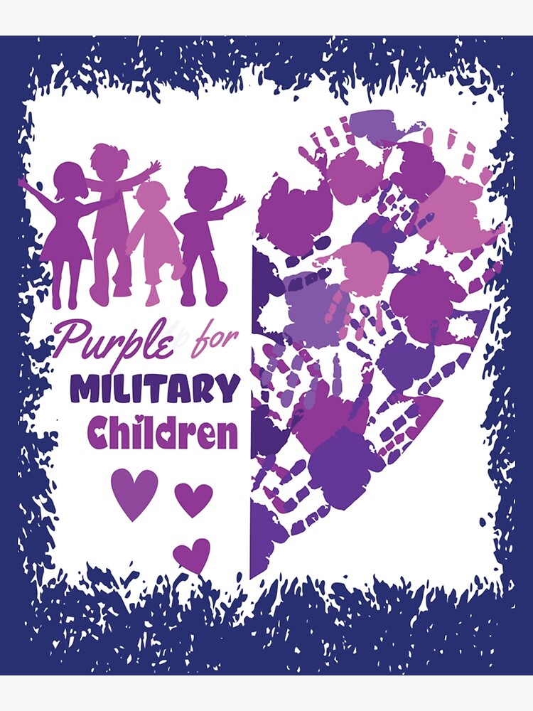 "Purple Up For Military Kids Cool Month Of The Military Child,Kids in ...