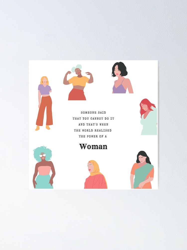 "'a woman of color'" Poster for Sale by taqdees03 | Redbubble