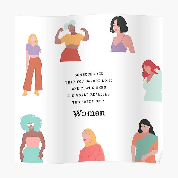 "'a woman of color'" Poster for Sale by taqdees03 | Redbubble