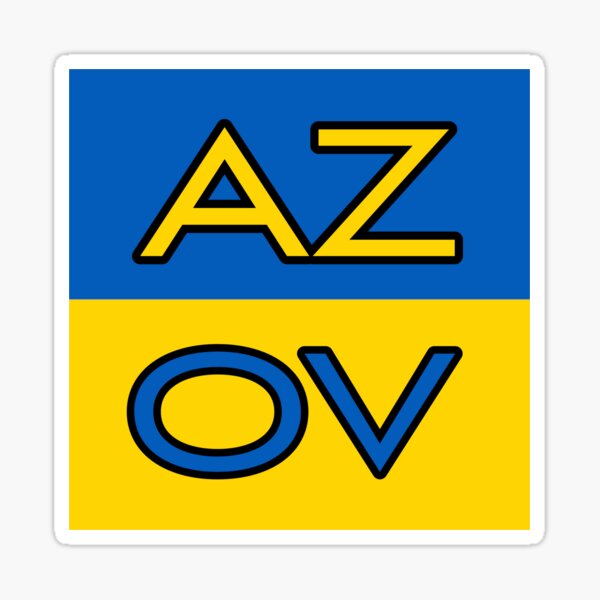 "Azov Battalion Peace For Ukraine" Sticker by Dream--Shop | Redbubble
