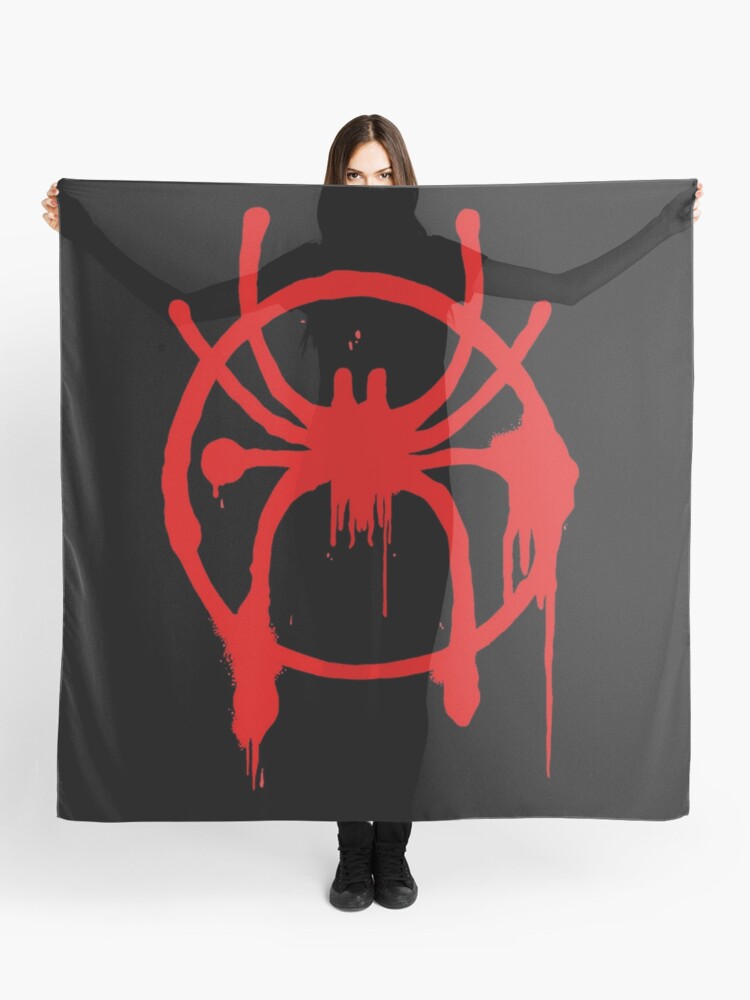 "Miles Morales Spider Symbol" Scarf for Sale by Carla Okran | Redbubble