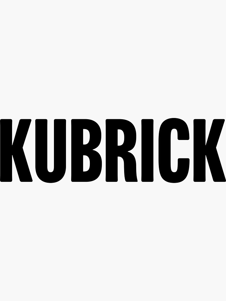 "Kubrick" Sticker for Sale by Press82 | Redbubble