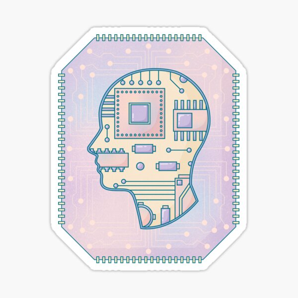 "Microchip" Sticker by houseplantqueen | Redbubble