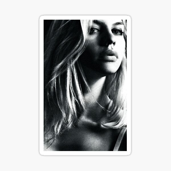 "black-white girl" Sticker for Sale by Marijela1 | Redbubble