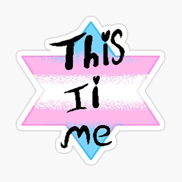 "transgender pixel star, this is me" Sticker by pokemon99883 | Redbubble