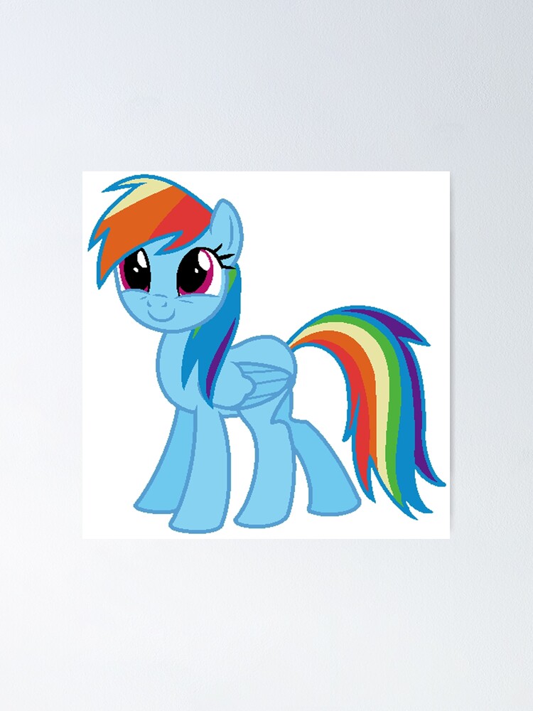 "mlp rainbow dash " Poster for Sale by pokemon99883 | Redbubble