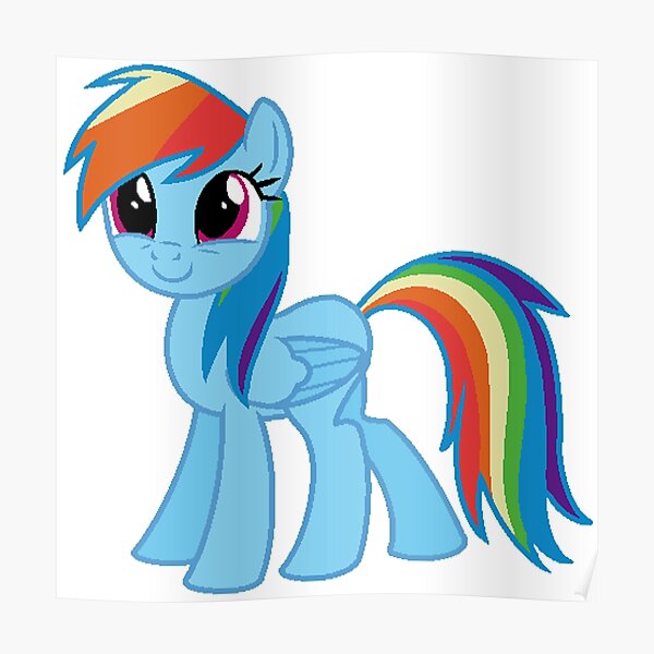 "mlp rainbow dash " Poster for Sale by pokemon99883 | Redbubble