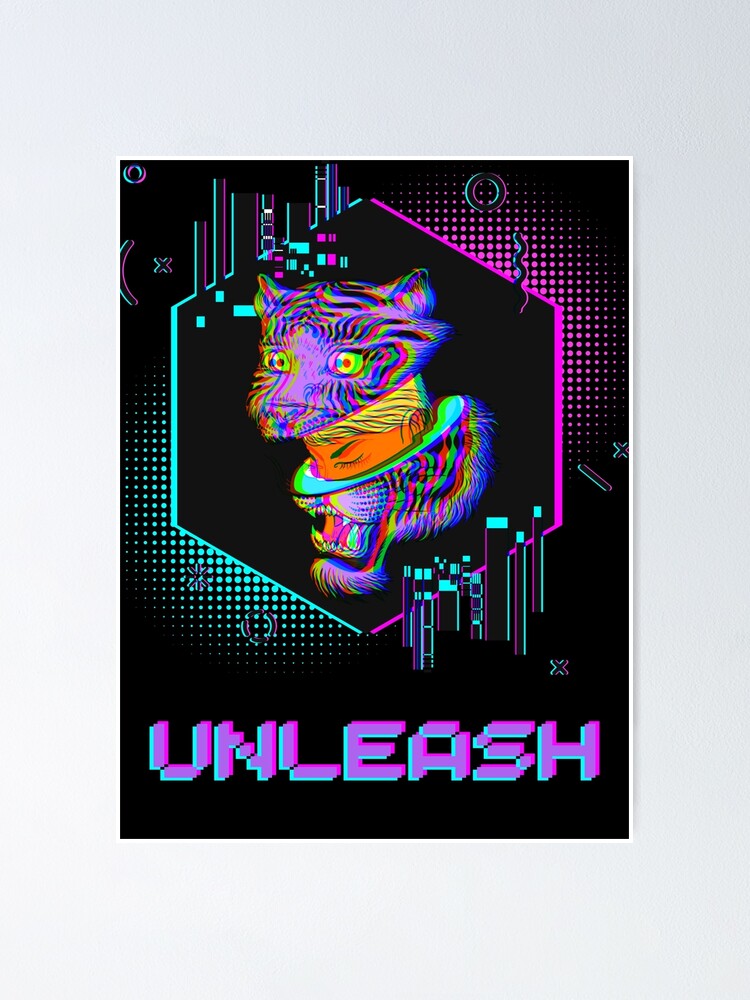 "Unleash cyberpunk design" Poster for Sale by INSOMNIAC101 | Redbubble