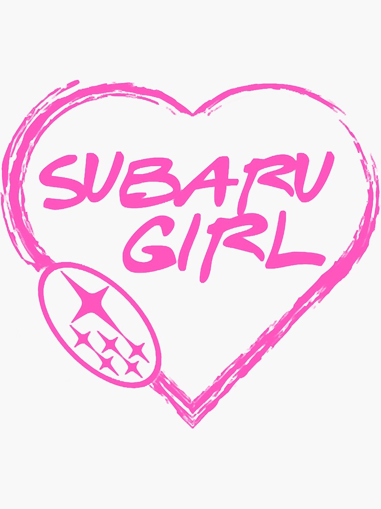 "Subaru - subaru girl" Sticker by SaguMinmin | Redbubble