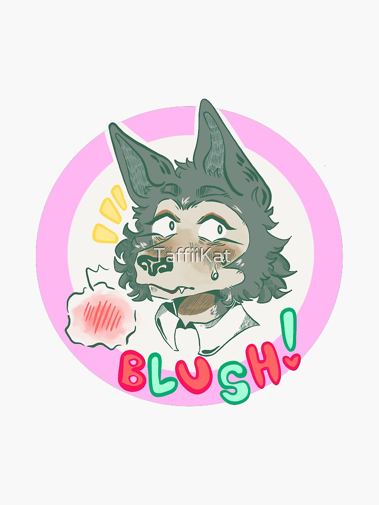 "Lego BLUSH!" Sticker by TaffiiKat | Redbubble