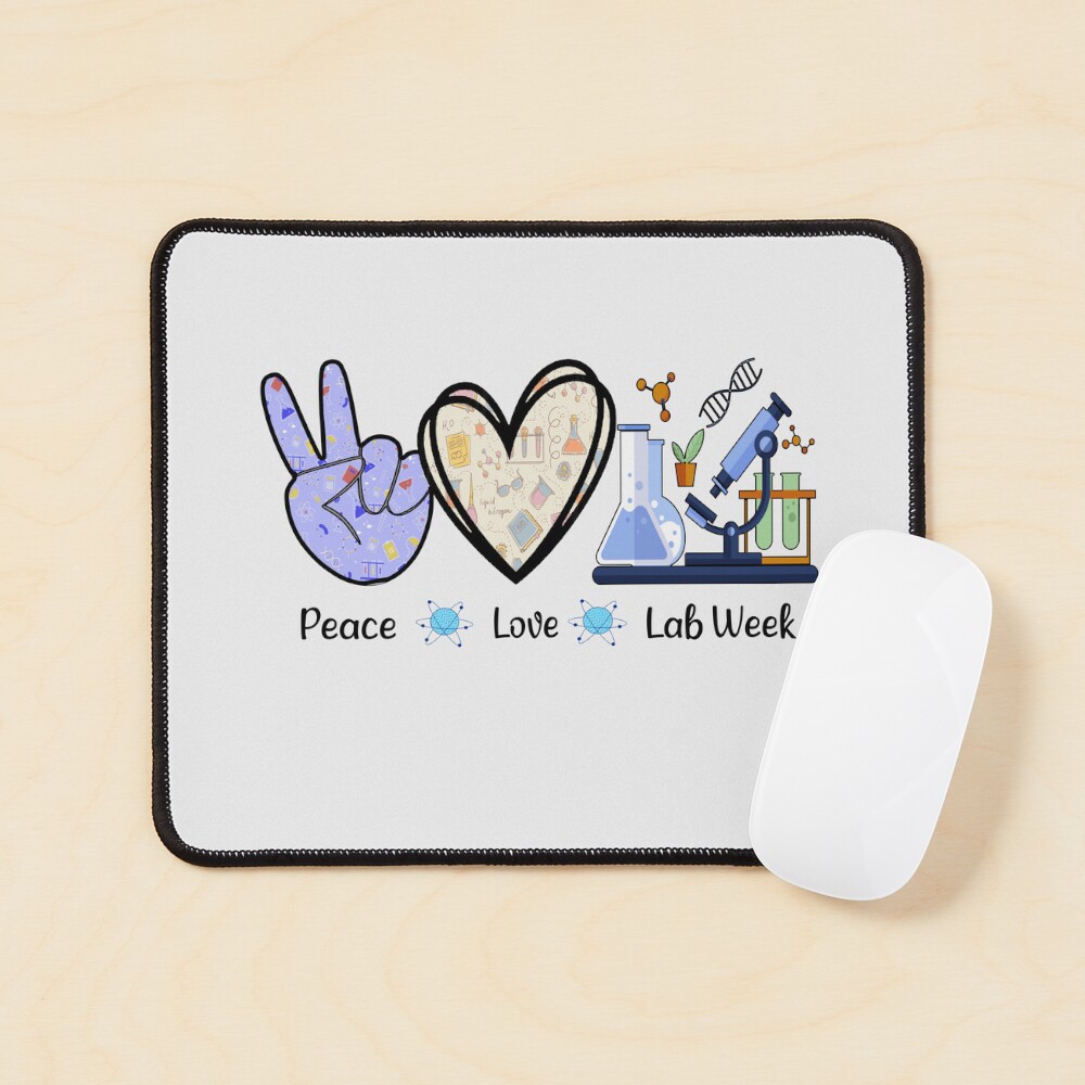 "Peach Love Lab Week 2022 medical technologist hardworking" Sticker for ...