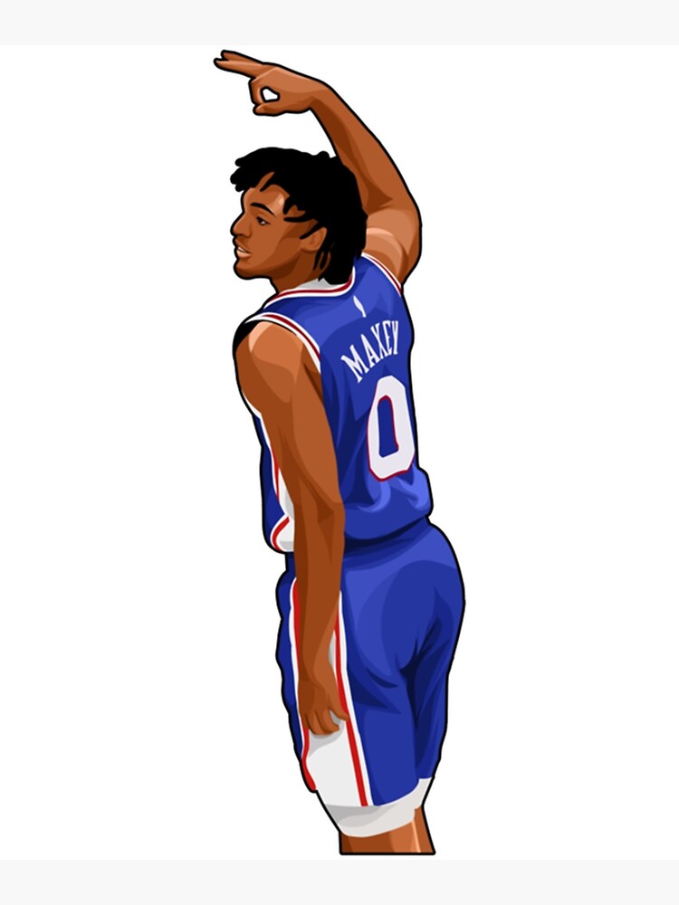 "Tyrese Maxey 0 Celebrates Point " Poster for Sale by 2FANZART | Redbubble