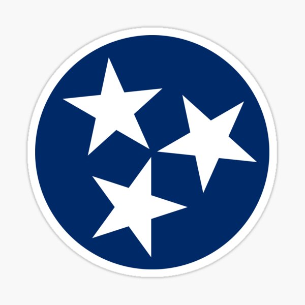 "Tennessee State Flag Emblem" Sticker for Sale by TwoTenDesign | Redbubble