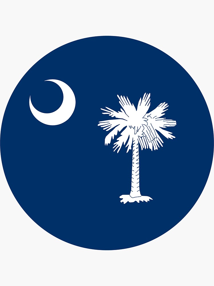 "South Carolina State Flag Emblem" Sticker by TwoTenDesign | Redbubble