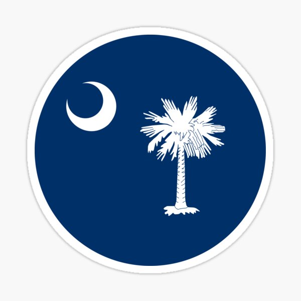 "South Carolina State Flag Emblem" Sticker by TwoTenDesign | Redbubble