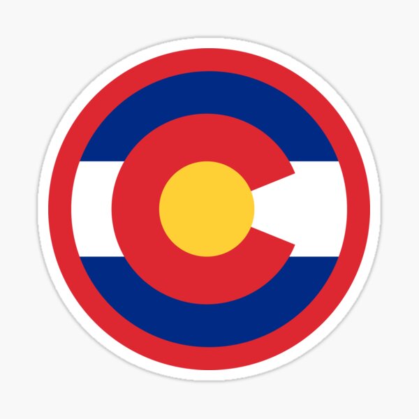 "Colorado State Flag Emblem" Sticker for Sale by TwoTenDesign | Redbubble