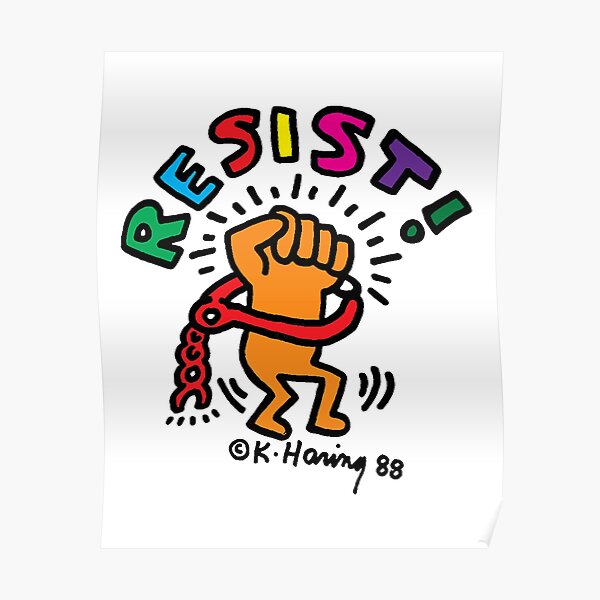 "Resist Logo" Poster for Sale by brucealbott | Redbubble