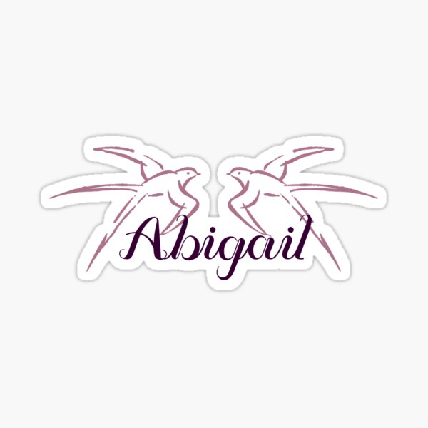 "Abigail" Sticker by vintage-sigh | Redbubble