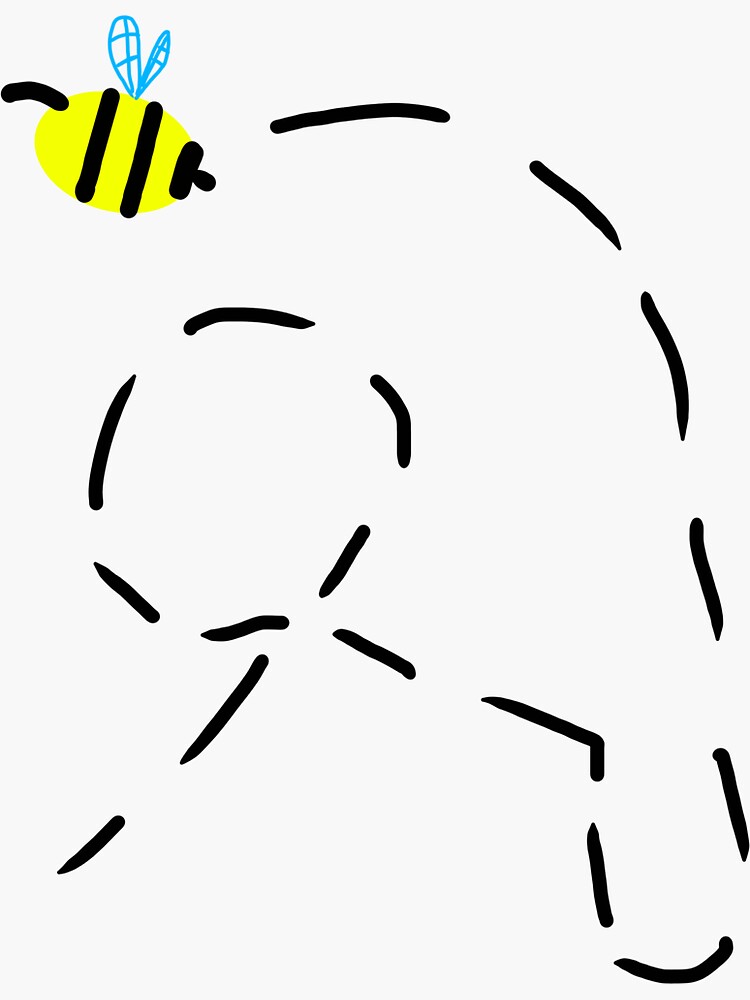 "Buzzy bee" Sticker by EdinArnautovic | Redbubble