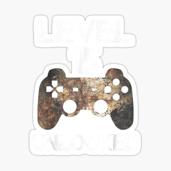 "Level 15 Unlocked 15th Birthday 15 Year Old Gamer Boys" Sticker for ...