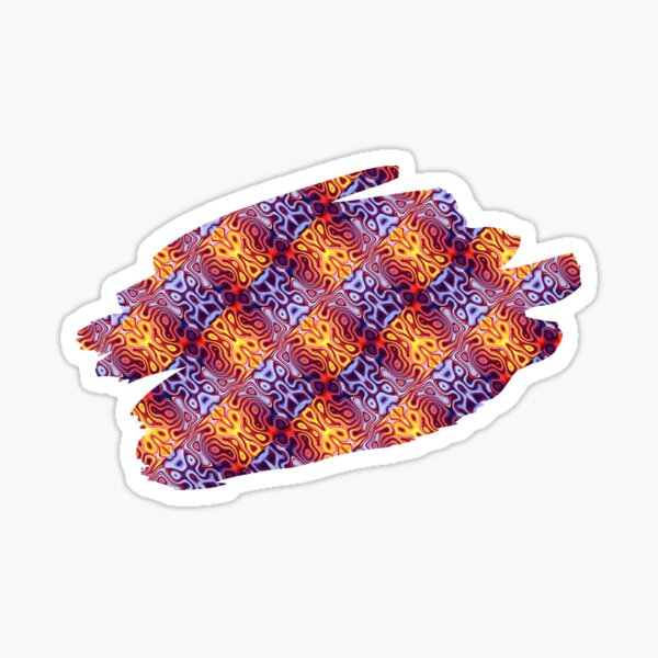"Molten Lava Abstract" Sticker by PrintablePics | Redbubble