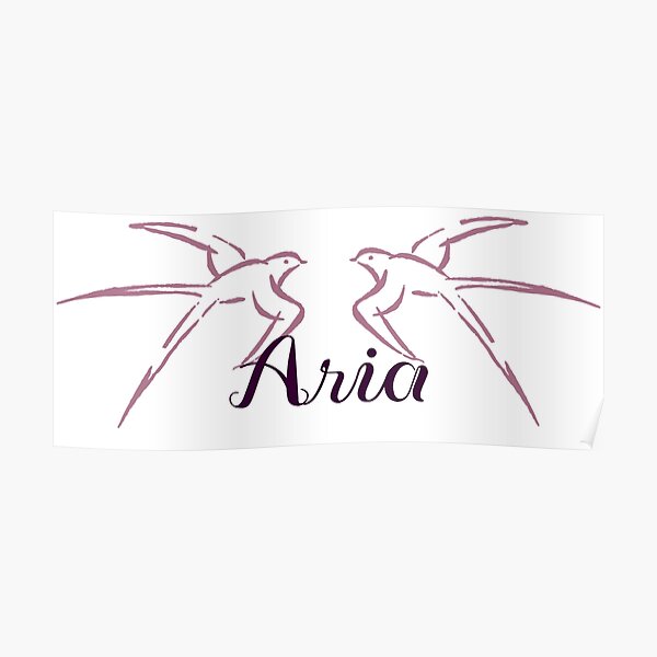 "Aria" Poster for Sale by vintage-sigh | Redbubble