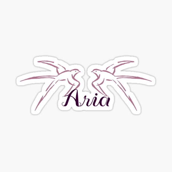"Aria" Sticker for Sale by vintage-sigh | Redbubble