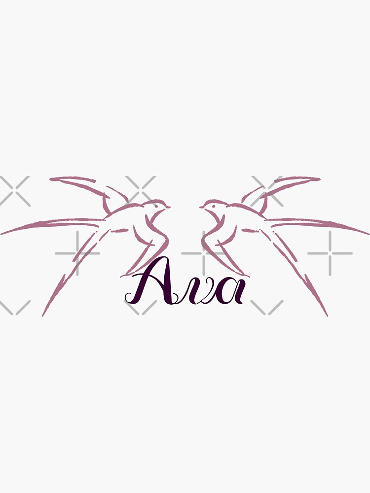"Ava" Sticker by vintage-sigh | Redbubble