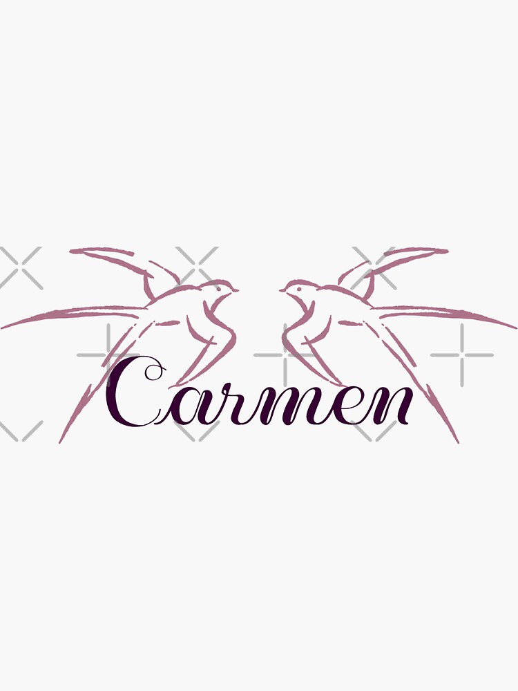 "Carmen" Sticker by vintage-sigh | Redbubble