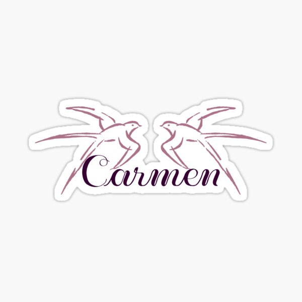 "Carmen" Sticker by vintage-sigh | Redbubble