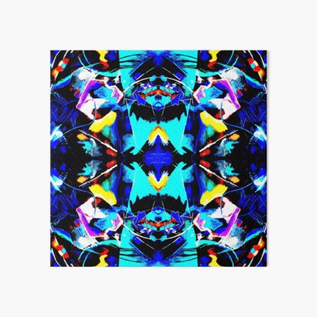 "Inverted Color Blue Painting with Green Center Famous Painting Collage ...