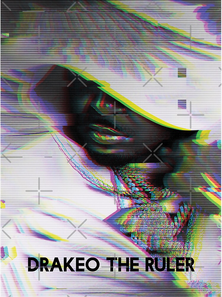 "Drakeo The Ruler Glitch Effect" Sticker by SapphireWatson | Redbubble