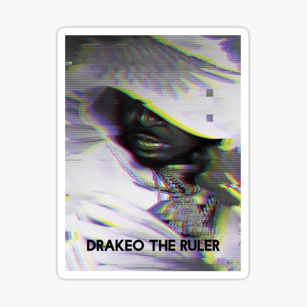 "Drakeo The Ruler Glitch Effect" Sticker by SapphireWatson | Redbubble